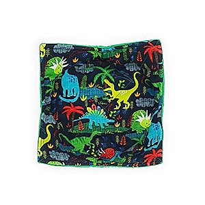 Dinosaur Microwave Bowl Cozy Dino Reversible Microwaveable Potholder Paleontologist Bowl Buddy Children's Kitchen Linens Tyrannosaurus Rex Raptor Kid Gifts Under 10 Handmade Birthday