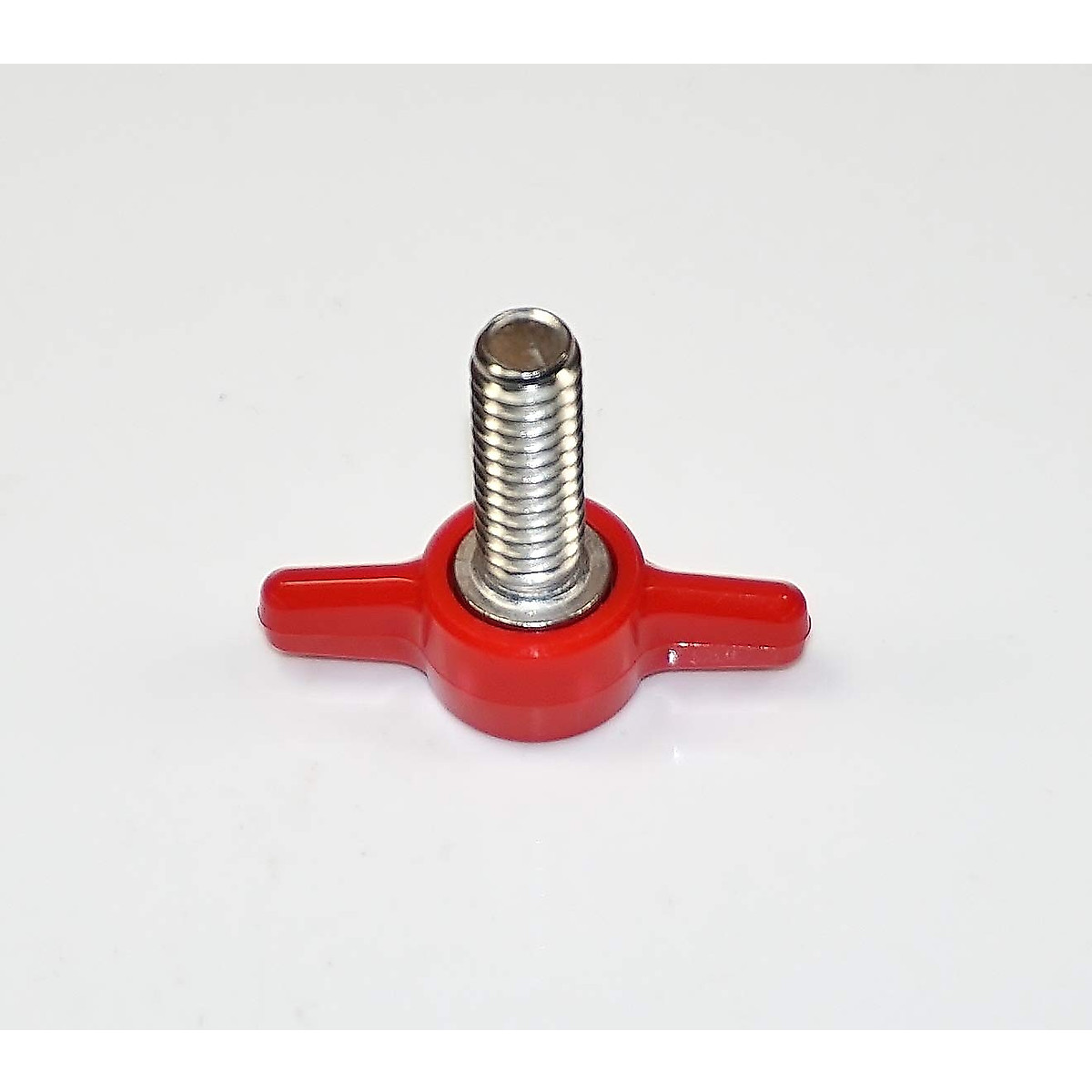 1/4"-20 x 3/4" Thumb Screws SS with Tee/Wing Butterfly Knob Thumb Screws (12) Red
