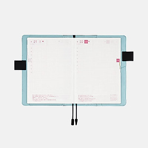 Hobonichi Techo Cousin Cover [A5 Cover Only] Colors: Black x Clear Blue