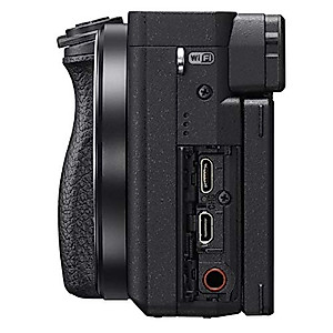 Sony Alpha a6400 24.2MP Mirrorless Digital Camera with 16-50mm f/3.5-5.6 OSS Lens, Bundle with Bag, Intervalometer, Filter Kit, Battery, Charger, 64GB SD Card + Case, Tripod, PC Software Kit + More