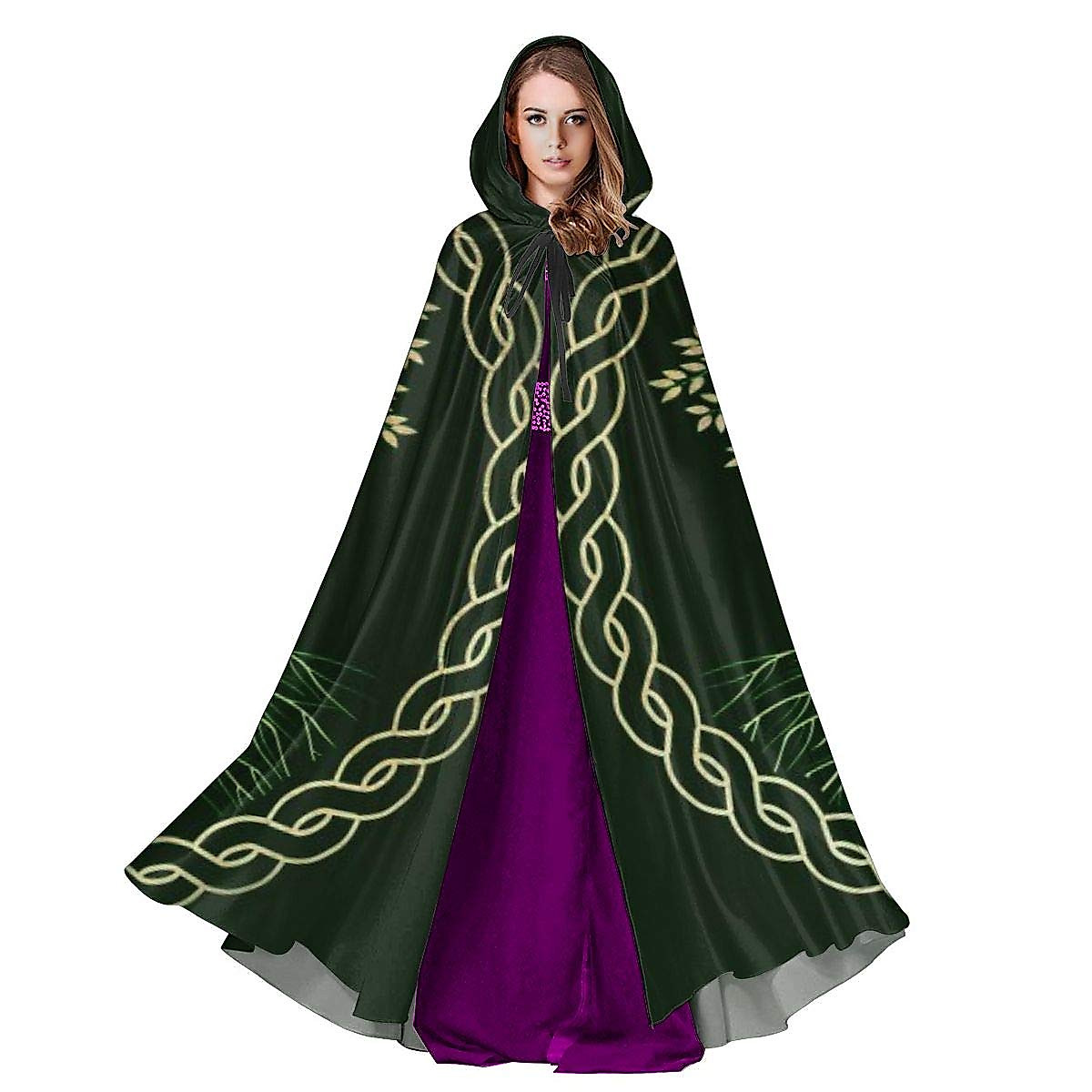 Celtic Ritual Norse Nordic Viking Goddess Wiccan Wicca Halloween Wizard Witch Hooded Robe Cloak Christmas Hoodies Cape Cosplay For Adult Party Favors Supplies Dresses Clothes Gifts Costume