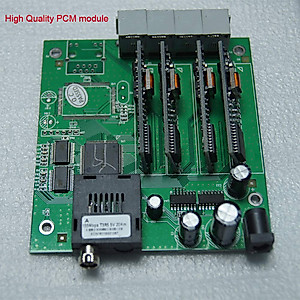 Primeda-telecom Telephone Extenders - 8 Channels PCM Voice Telephone over Fiber Optic up 20Km with 10/100Mbps Ethernet