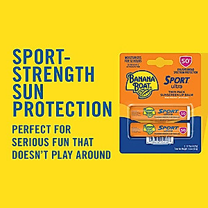 Banana Boat Sport Ultra Lip Balm Sunscreen, Broad Spectrum SPF 50.15oz. - Twin Pack