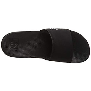 Reef Men's Sandals, Reef One Slide, Black, 7