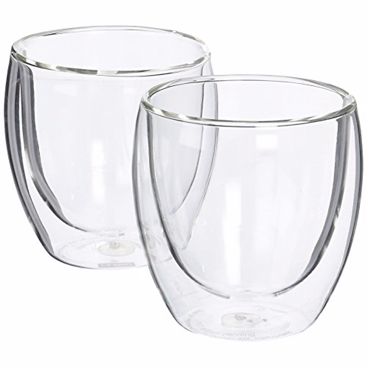 Bodum Pavina Glass, Double-Wall Insulated Glasses, Clear, 8 Ounces Each (Set of 2)
