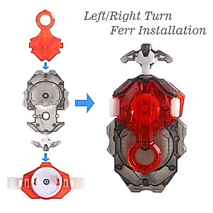 Battling Tops Burst Battle B-187 Savior Valkyrie.Sh-7 Gyro Toys for Kids with B-184 Custom Bey Launcher