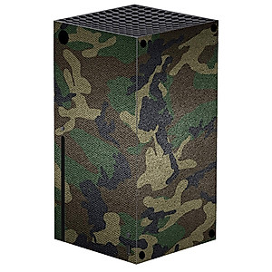 PlayVital Army Green Camouflage Custom Vinyl Skins for Xbox Series X, Wrap Decal Cover Stickers for Xbox Series X Console Controller