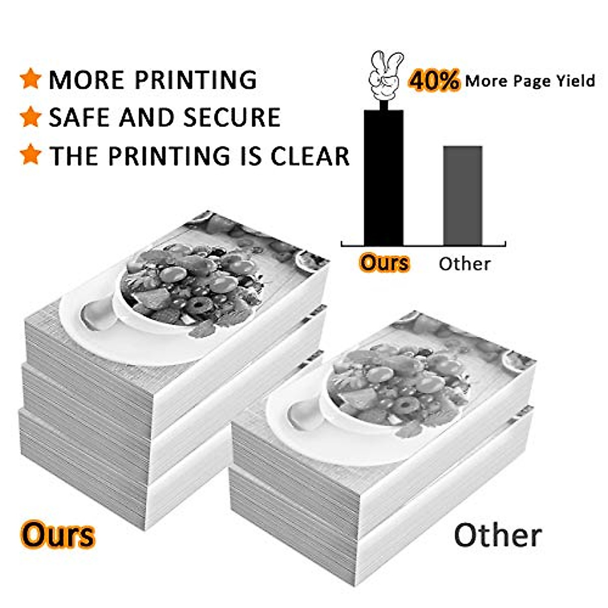 5-Pack Black F173700 Compatible Toner Cartridge Replacement for Canon F173700 Printer.