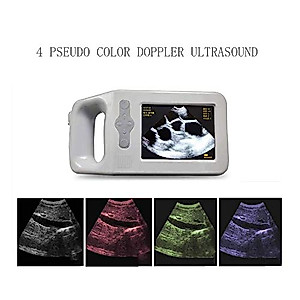 MLSJM Ultrasound Scanner,Pig Veterinary Ultrasound Scanner Machine Kit,Veterinary Farm Animals for Pig Pregnancy, Rechargeable Smart B-Ultrasound Handscan