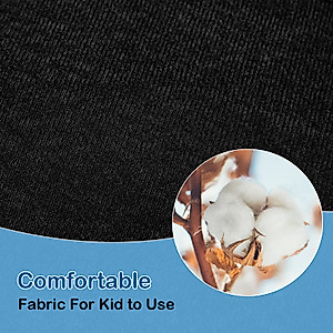 4 Pieces Baby Car Seat Belt Covers Soft Car Seat Straps Shoulder Pads for Kid Infant Stroller Strap Covers Seat Safety Belt Cushion Pads for Boy and Girl, Black