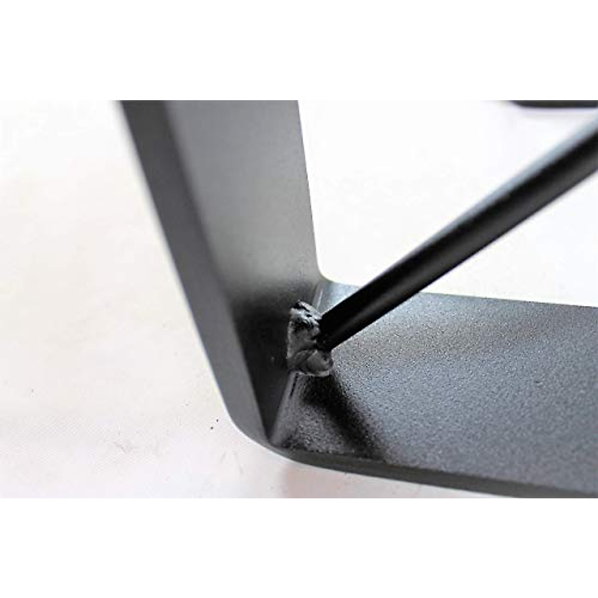 X Brace Powdercoated Steel Dining Table Legs-Choose Your Height and Width