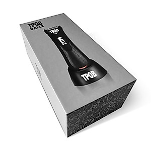 TPOB Ballz Male Grooming Trimmer - Cordless Rechargeable Hair Clippers for Men, Zero Gapped T-Blade, Electric Beard Trimmer Shaver - Black