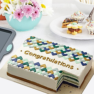 Webake Silicone Sheet Cake Pan, 14 Inch Silicone Sheet Pans 2 Pack Cookie Sheet Jelly Roll Pan Rectangular Cooking Sheet Baking Trays for Oven