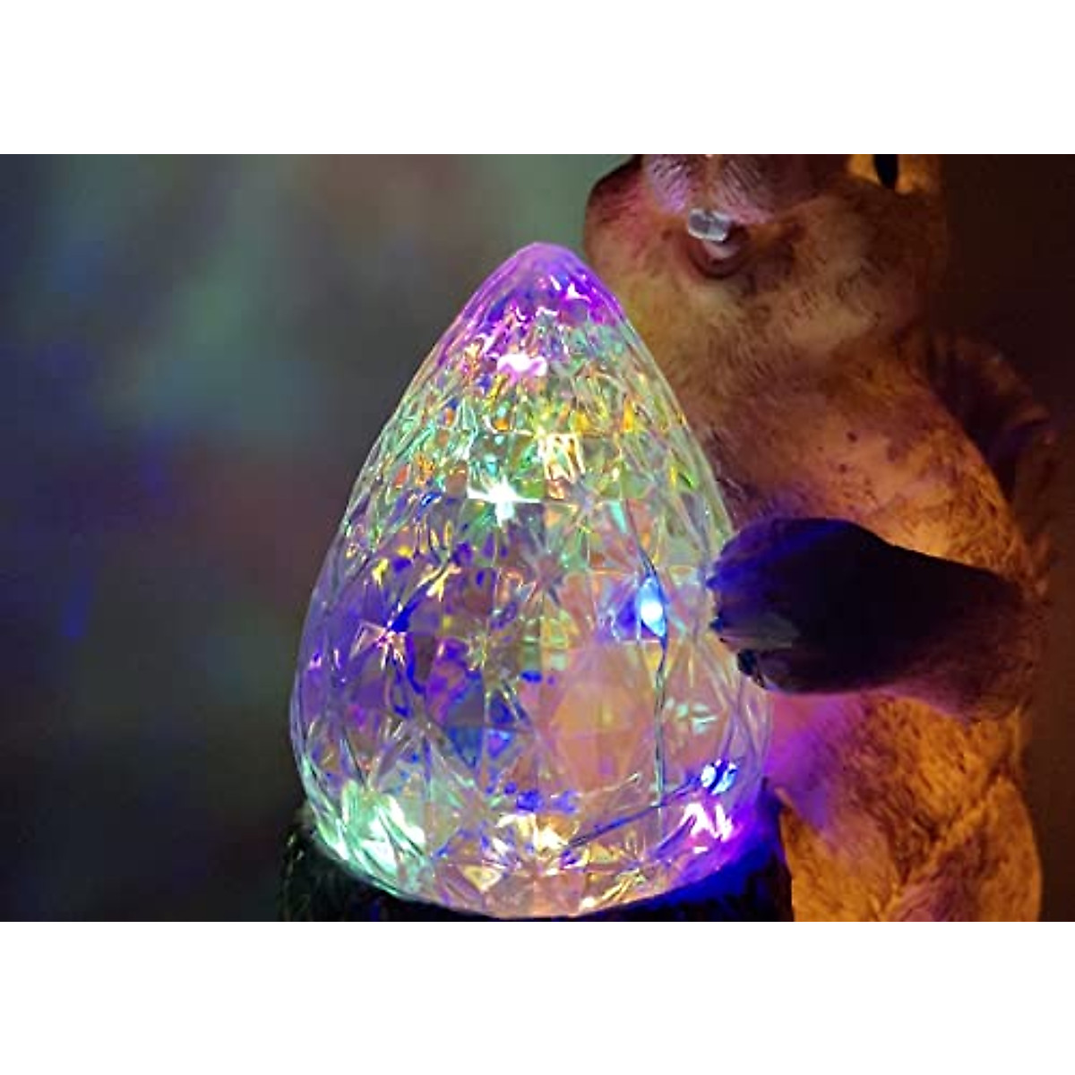 Squirrel Solar Garden Lights,Upgraded Outdoor Decor Solar Squirrel Stake Lights Waterproof Squirrel Decorative Lights for Yard Patio Garden Lawn Decor -1 Pack