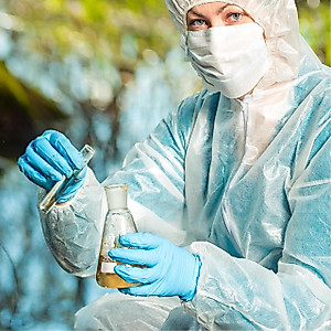 HUAOU 10pcs 60ml Glass Test Tubes, 25x150mm 3.3 Borosilicate Glass Test Tubes for Scientific Experiments, Party and Home Decorations, Candy Storage and Plant Propagation