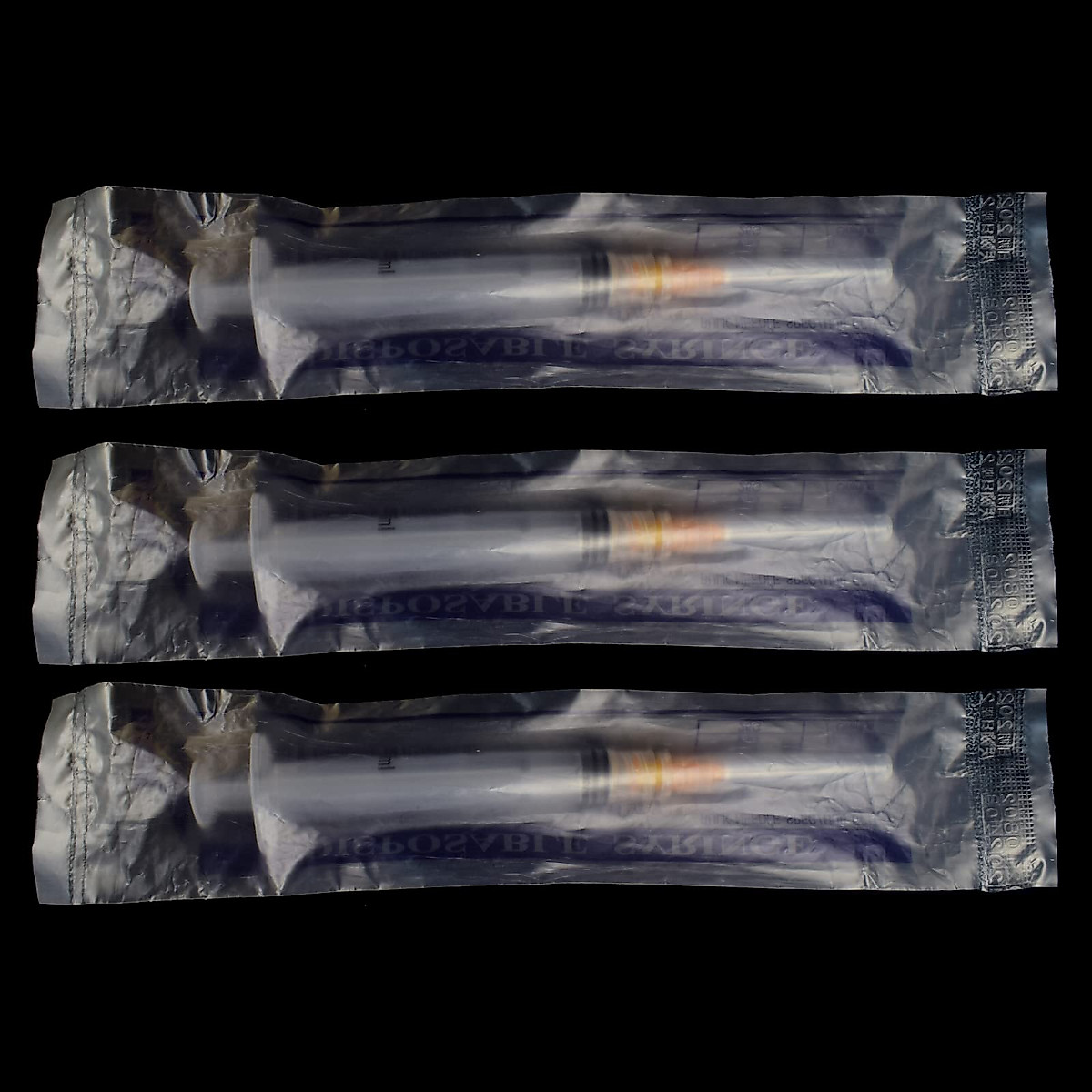 Gesanghua 100 Pack 2.5ml with 25 Gauge 1 Inch Luer Lock syring, Individually Wrapped