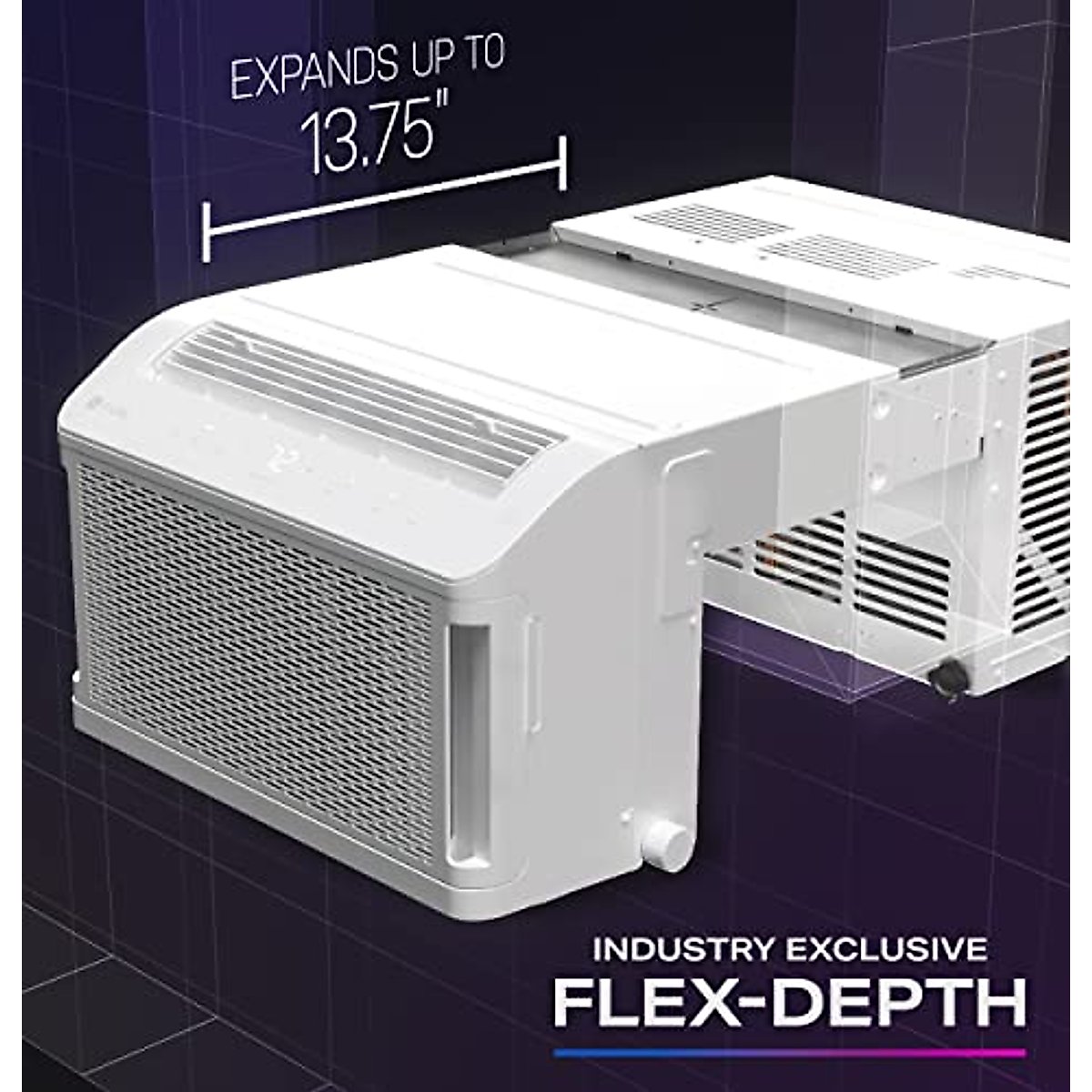 GE Profile ClearView Inverter Window Air Conditioner 12,200 BTU, Inverter Technology, Ultra Quiet for Large Rooms, Full Window View with Easy Installation, Energy-Efficient, 12K Window AC Unit, White