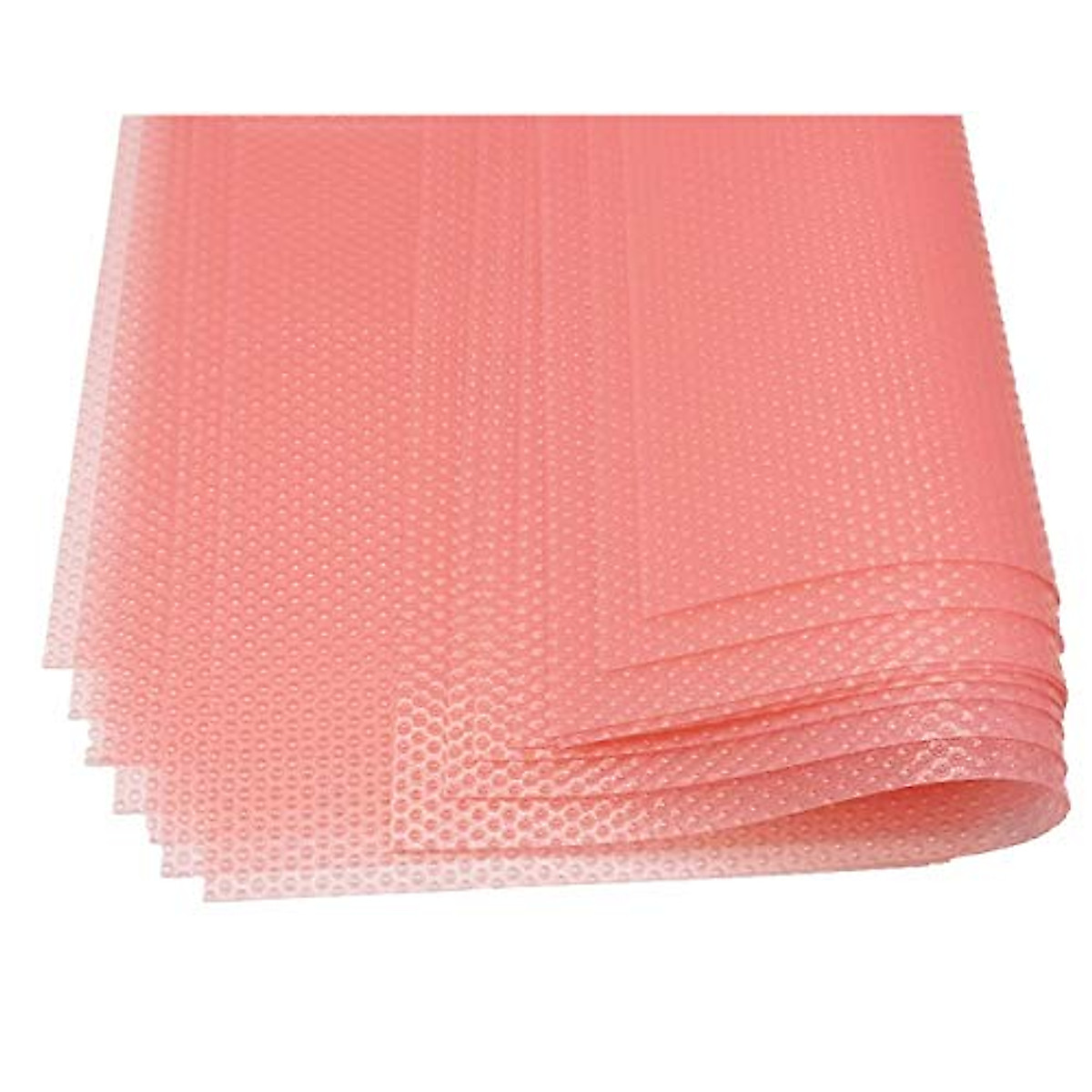 Artviva Refrigerator Mats Fridge Shelf Liner 8 Pcs, Water/Oil Proof Placemates Washable Refrigerator Liners for Drawer Cabinet Table (Pink)