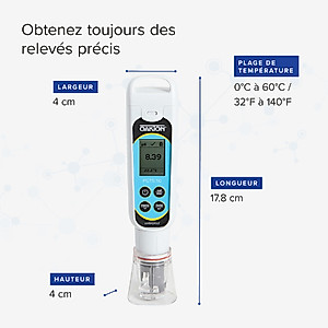 Oakton AO-35634-35 PCTSTestr 50 Waterproof Pocket pH/Cond/TDS/Salinity Tester, Premium 50 Series, Black