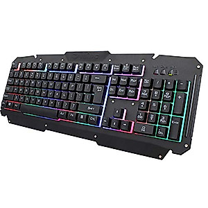Deeoee Premium USB Wired Backlit Gaming Mechanical Keyboard for Computer PC Laptop Game Player Equipment Accessories