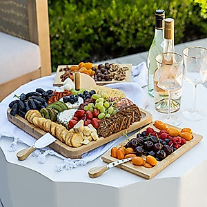 Royal Vintage Mothers Day Gifts for Mom from Daughter Son Kids - Happy Birthday Mom Gift Ideas - Best Kitchen Present for Mother Board Set with 4 Knives