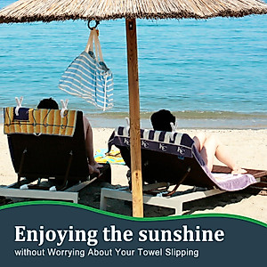 Heavy Duty Plastic Clothes Pins with Anti-Rust Springs,12 Pack Beach Towel Clips, Clothes Pins for Keep Your Towel,Clothes,Blankets to Dry on Clothesline and Hanging Rack