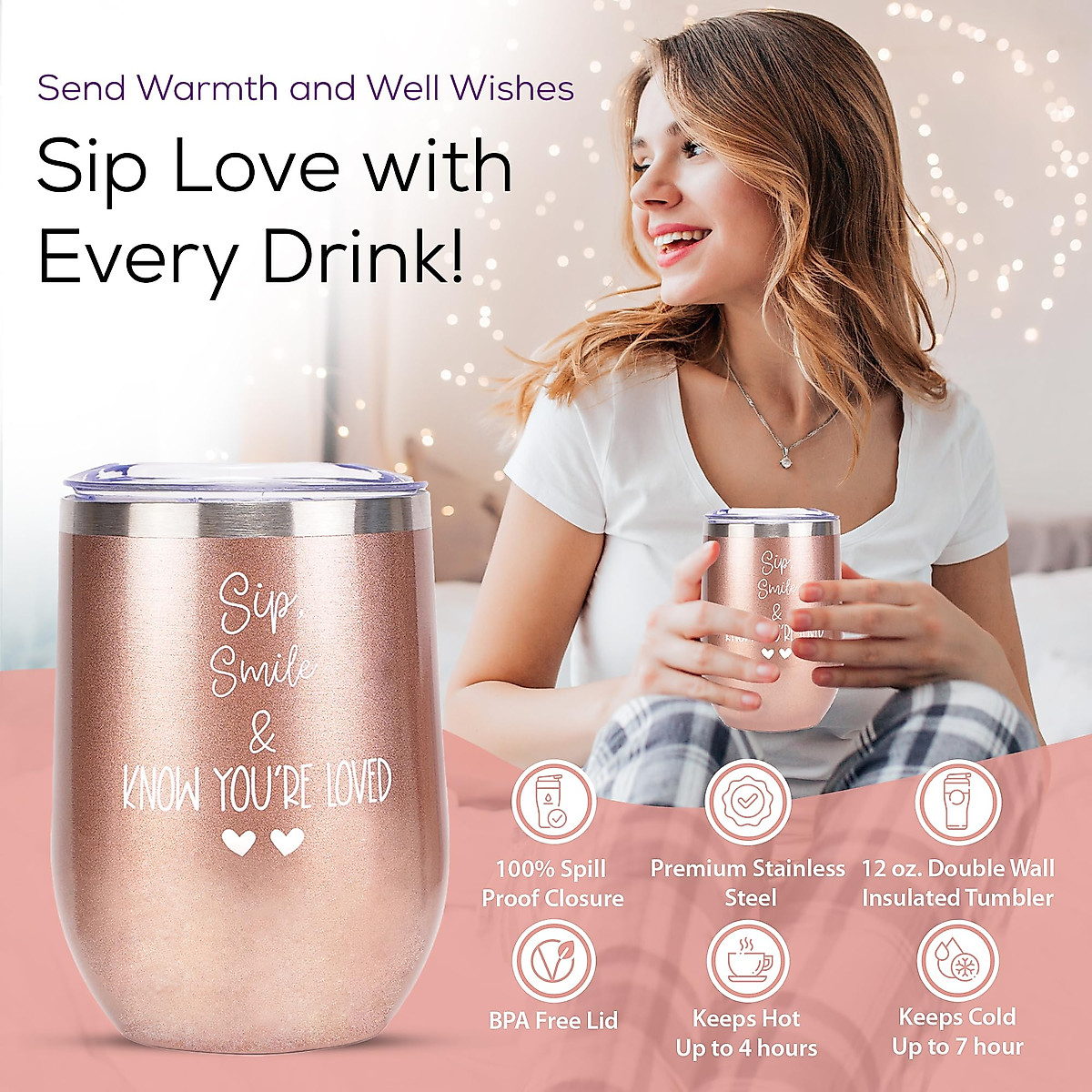 Get Well Soon Gifts For Women After Surgery, Self Care Package For Sick Patient Friend, Thinking of You Gift Basket, Feel Better Comfort Relaxing Recovery Encouraging Pamper Wellness Gift Box For Her