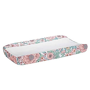 Lambs & Ivy Giraffe and a Half Liberty Floral Watercolor Changing Pad Cover