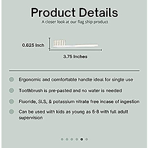 Creative Smile Pre-Pasted Mini Disposable Toothbrush (25)