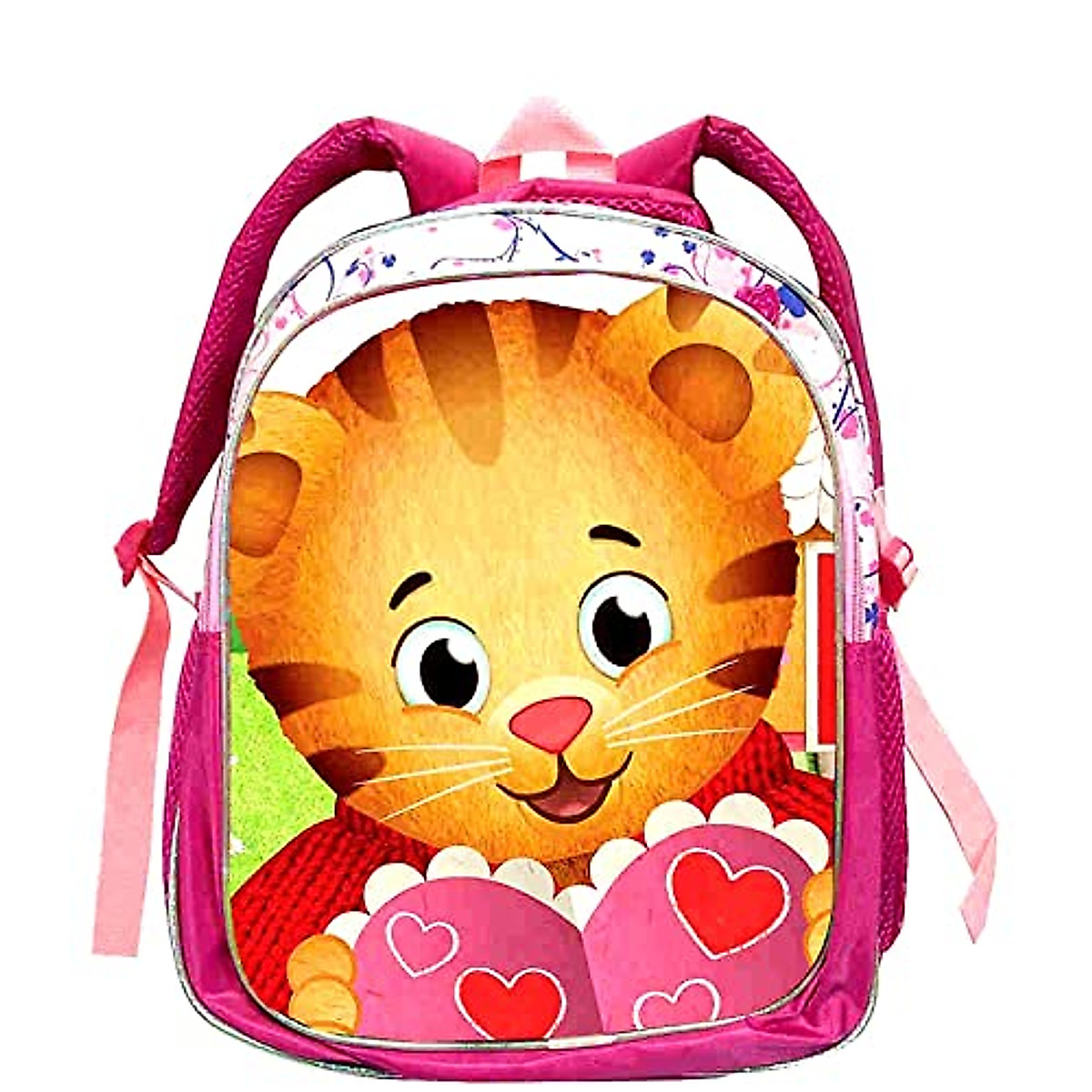 WRIGGY Girls Daniel the Tiger School Bookbag, Student Water Proof Backpack Classic Daypack for Travel/Outdoor, One Size