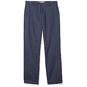 Amazon Essentials Men's Classic-Fit Wrinkle-Resistant Flat-Front Chino Pant (Available in Big & Tall), Navy, 38W x 32L