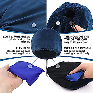 Hilph Bundle of 2 Pack Ice Slippers + Ice Cap for Chemotherapy