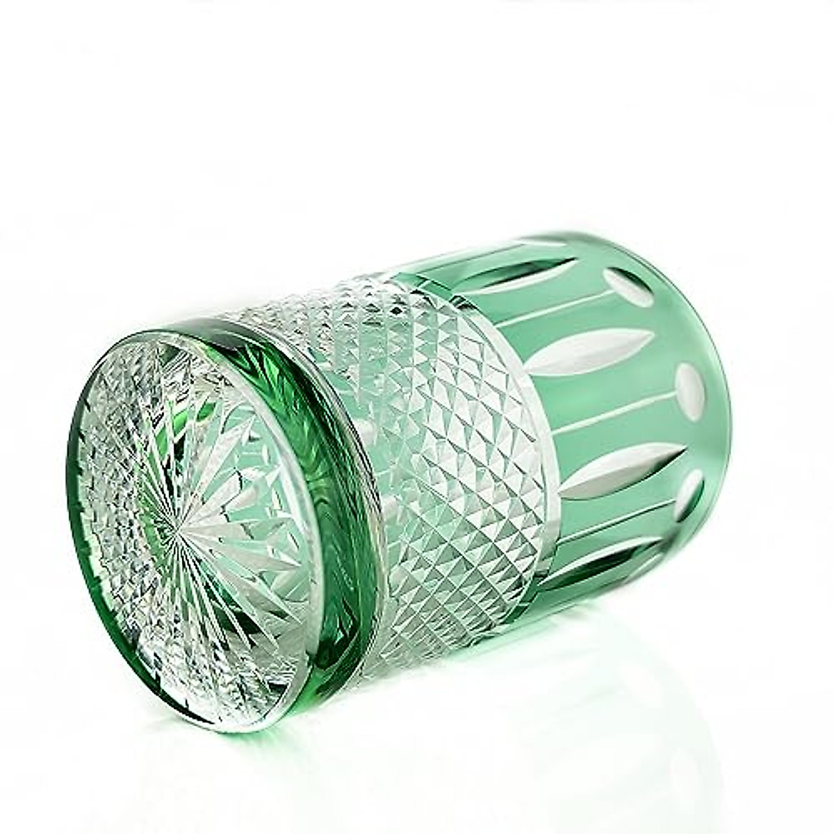 Edo Style Hand Cut Crystal Glass Cup Large Capacity in10 Oz Glassware with Luxury Gift Box, Suitable for Cold Water Glasses for For Soda, Juice, Milk, Coke, Beer, Spirits Daily Use