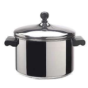 Farberware Classic Stainless Steel Sauce Pan/Saucepan with Lid, 3 Quart, Silver & Classic Stainless Steel 4-Quart Covered Saucepot - - Silver