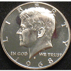 1968 Kennedy Proof 40% Silver Half Dollar