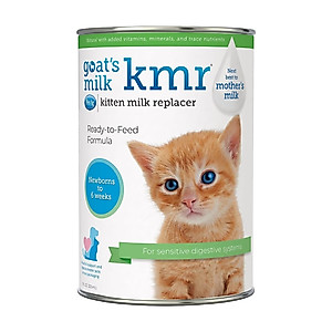 Pet-Ag Goat’s Milk KMR Kitten Milk Replacer Liquid - 11 oz - Liquid Kitten Formula with Vitamins, Minerals & Trace Nutrients for Kittens Newborn to Six Weeks Old - Easy to Digest