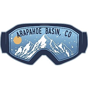 Arapahoe Basin Colorado Ski Adventures Souvenir 2 Inch Vinyl Decal Sticker Goggle Design