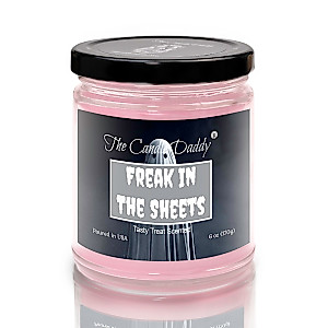 Freak in The Sheets- Sweet Treat Scented - Funny Halloween 6 Oz Jar Candle - 40 Hour Burn Time