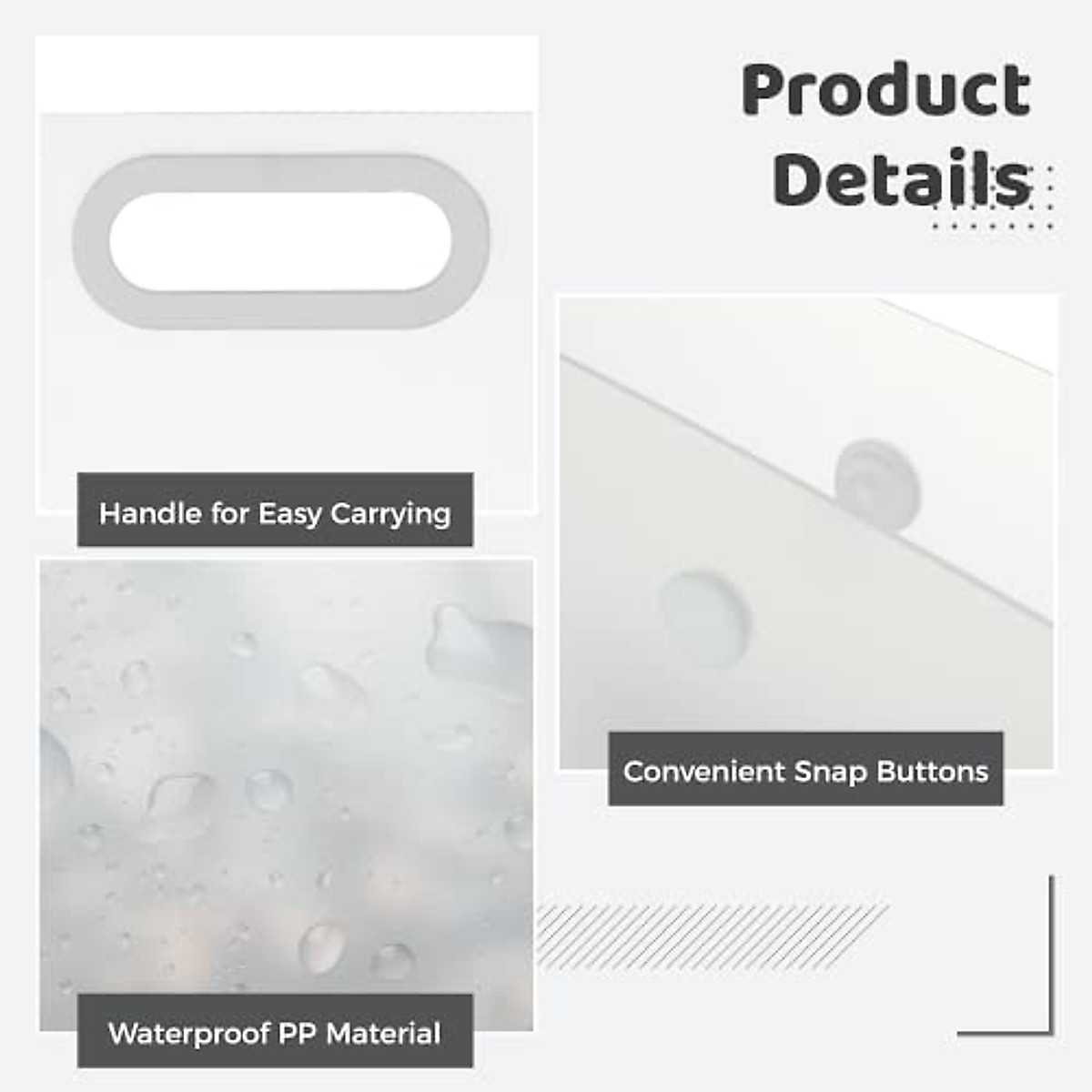 CDOKY 2PCS Art Portfolio Bags, 17.3 x 13.2 Inches Plastic Portfolio Folders with Handles, Waterproof Portfolio Bags for Artwork Keepsakes Drawing Sketches Photography Posters