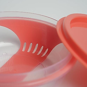 Unica Round Containers with Lids, Microwavable & Airtight, Freezer-safe Containers, BPA-free and Dishwasher Safe Meal Prep Container Set of 3, 15, 26, 39 oz, 6.9x6.9x3.01 in