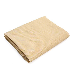 Shatex 90% Shade Fabric 10x 12ft Sun Shade Cloth with Grommets for Pergola Cover Canopy Wheat, 12 Bungee Balls