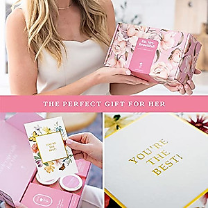 MURA Birthday Gifts for Women - Unique Gift for Her, Mom, Sister, Daughter, Best Friend, Happy Birthday Basket Spa Kit for Female - Special Self Care Package Ideas for Women Who Have Everything