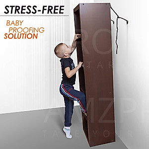 Safety Straps - Anti-Tip Strap - Baby TV Strap - TV Anchor Straps - Secure Strap - TV Earthquake Strap - TV 4 Straps - TV Tether Strap - TV Tip Strap