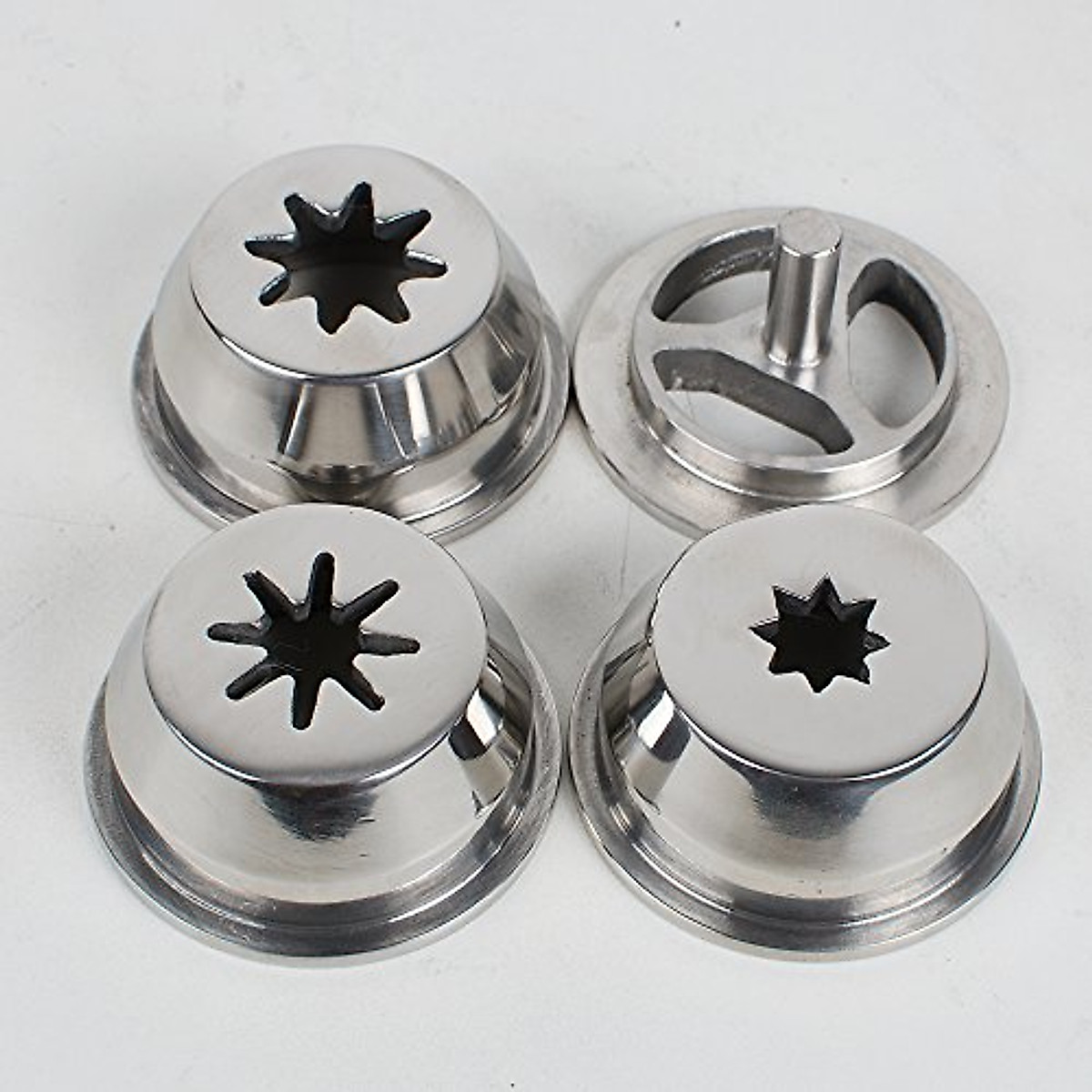 5L Stainless Steel Commercial Manual Spanish Churro Maker Machine, Heavy Duty Churros Machine with 4 Nozzles for Home Restaurants Bakeries Use