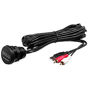 BOSS Audio Systems MUSB35 Universal USB 3.5mm 6 foot long Auxiliary Interface Mount and Cable