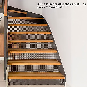 Secopad Anti Slip Tape, Clear Non-Slip Traction Grip Tape for Stairs, Bathtubs, Pools, Boats, 2In x 38Ft Transparent Waterproof Adhesive Staircase Step Treads, Soft, Comfortable for Bare Feet