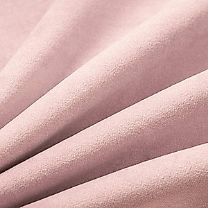 Ashler Home Deco Soft Faux Sheepskin Fur Rug Pink Fluffy Area Rug & Throw Pillow Covers with Pom
