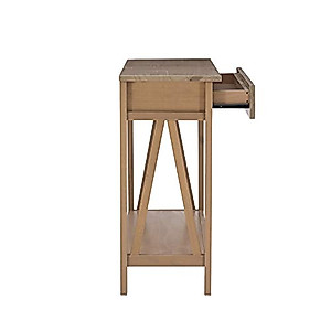 Linon Titian Driftwood Console Table, 42"W x 13.98"D X 30.7"H