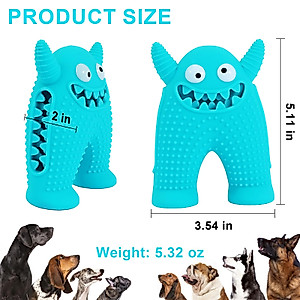 Kimpets Dog Dog Squeaky Toys,been Able to Squeeze Some Treats in and Some Licking Treats Teeth Cleaning Dog Toys for Small to Medium Size Dogs