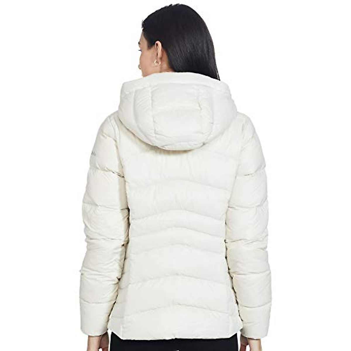 Columbia Women's Autumn Park Down Hooded Jacket, Chalk, Large